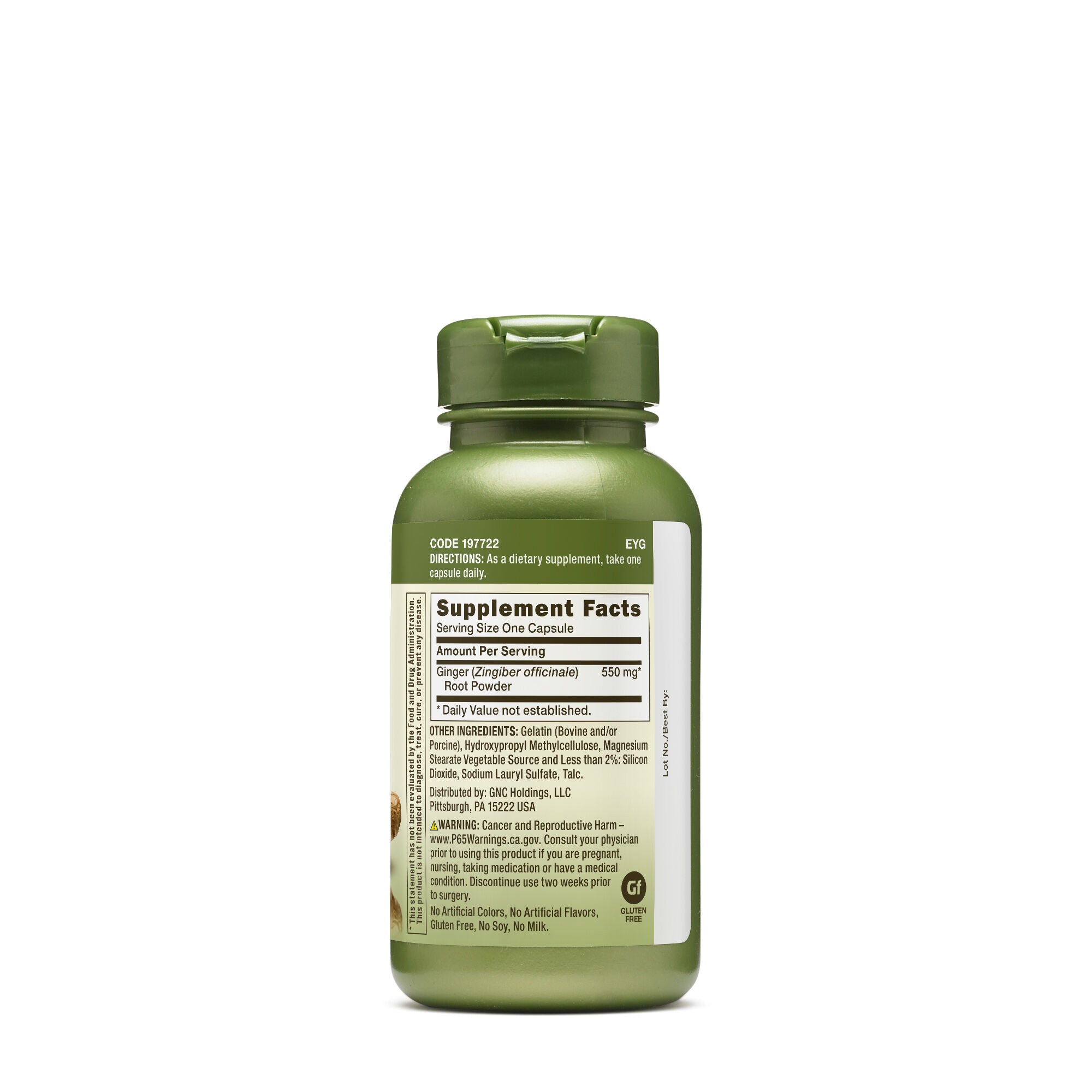 GNC Herbal Plus® Ginger Root 550 mg | GNC