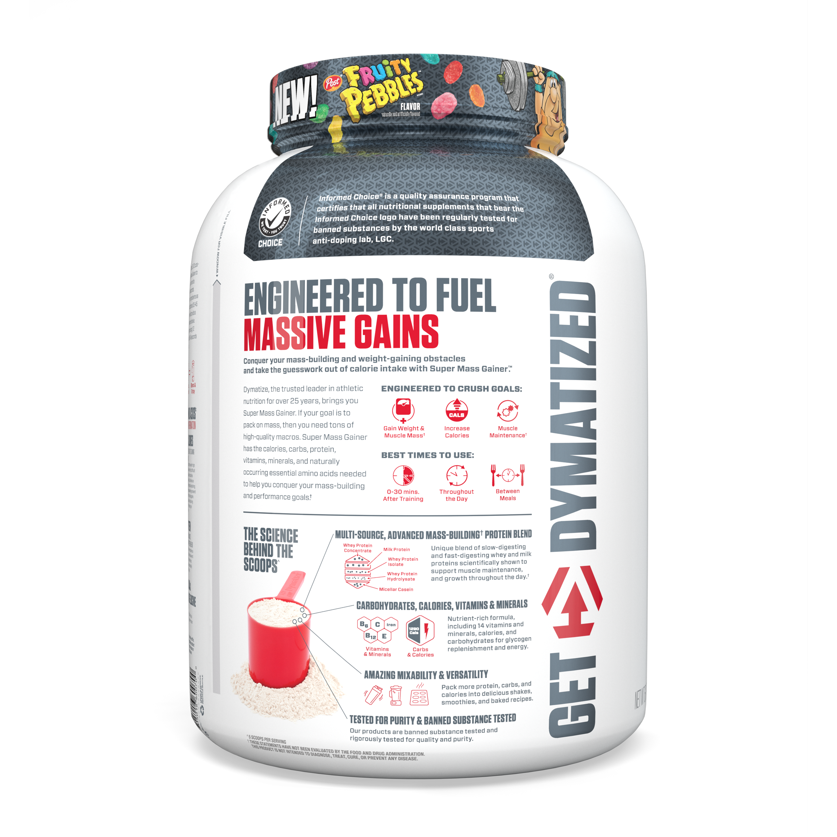 Dymatize® - Super Mass Gainer - Fruity Pebbles (8 Servings) | GNC