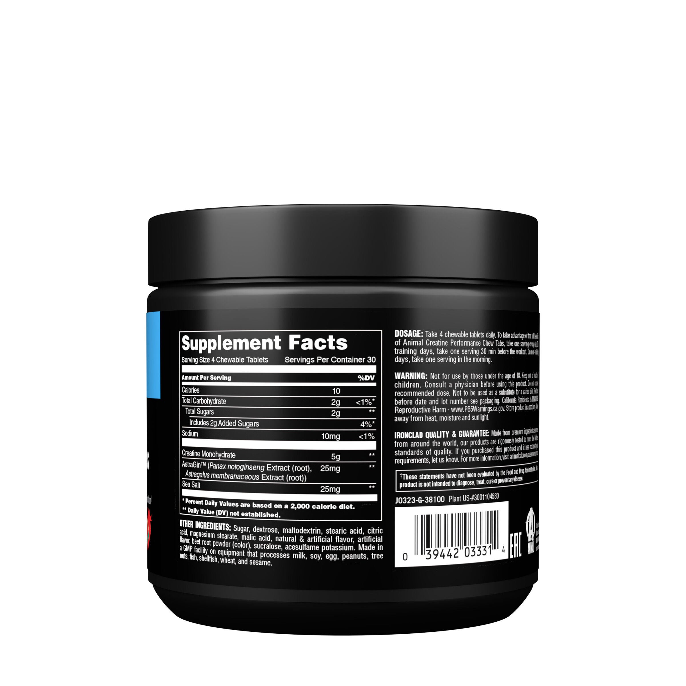 Universal Nutrition - Animal Creatine Performance - Fruit Punch - 120 ...