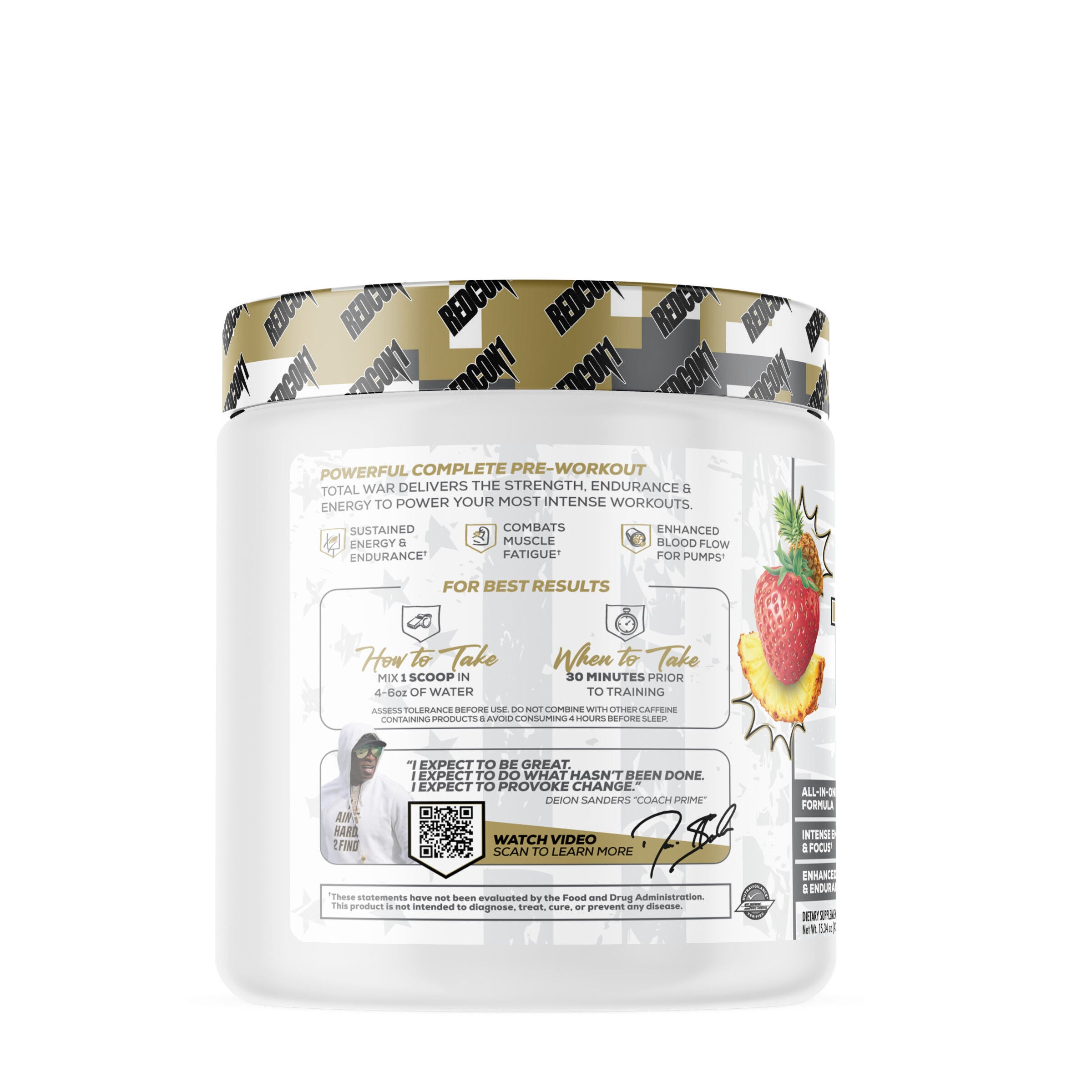 REDCON1 - Total War® Pre-Workout x Deion Sanders - Prime Time Punch (30 ...
