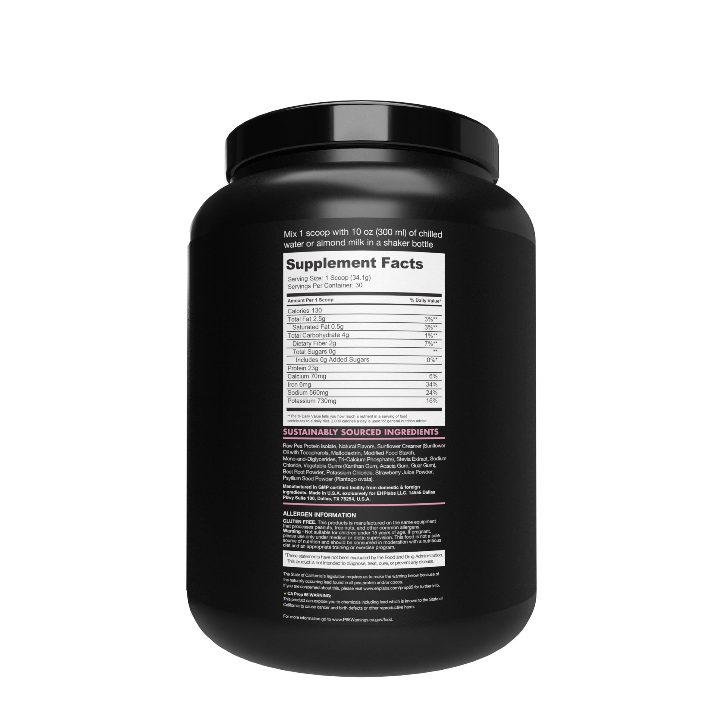 Blessed - Plant Protein Powder - Strawberry Mylk (30 Servings) | GNC