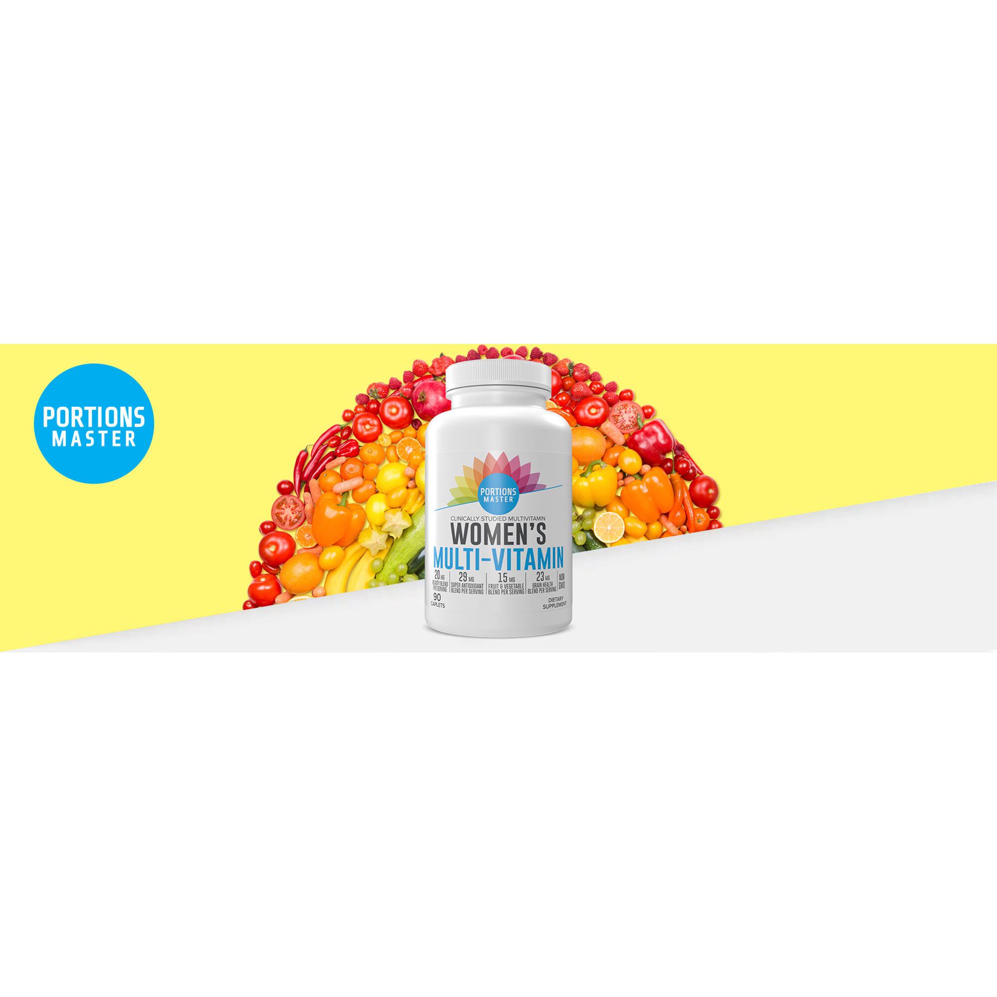 Portions Master - Women's Multi-Vitamin - 90 Caplets | GNC