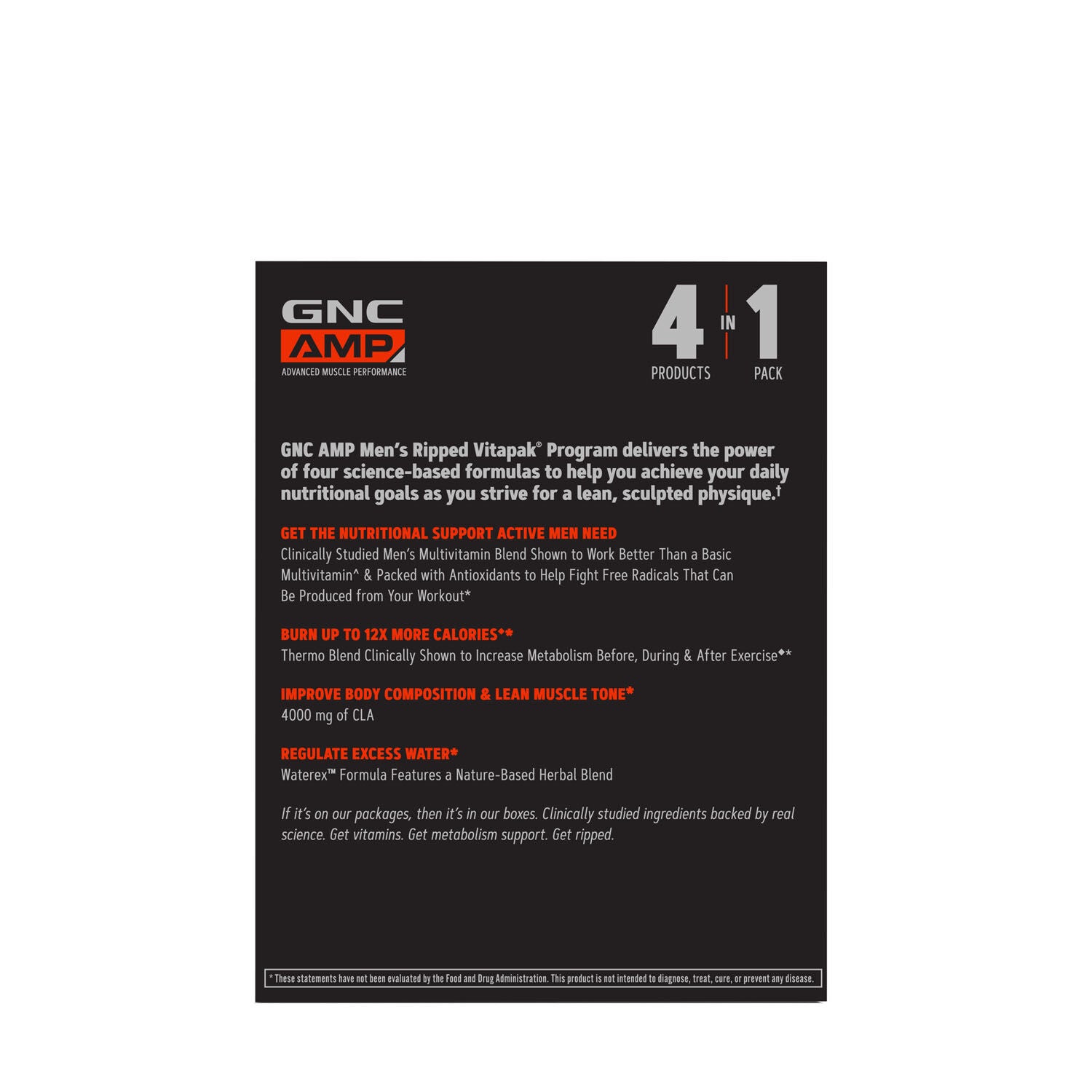 GNC Men's Ripped Vitapak® Program With Metabolism + Muscle Support | GNC