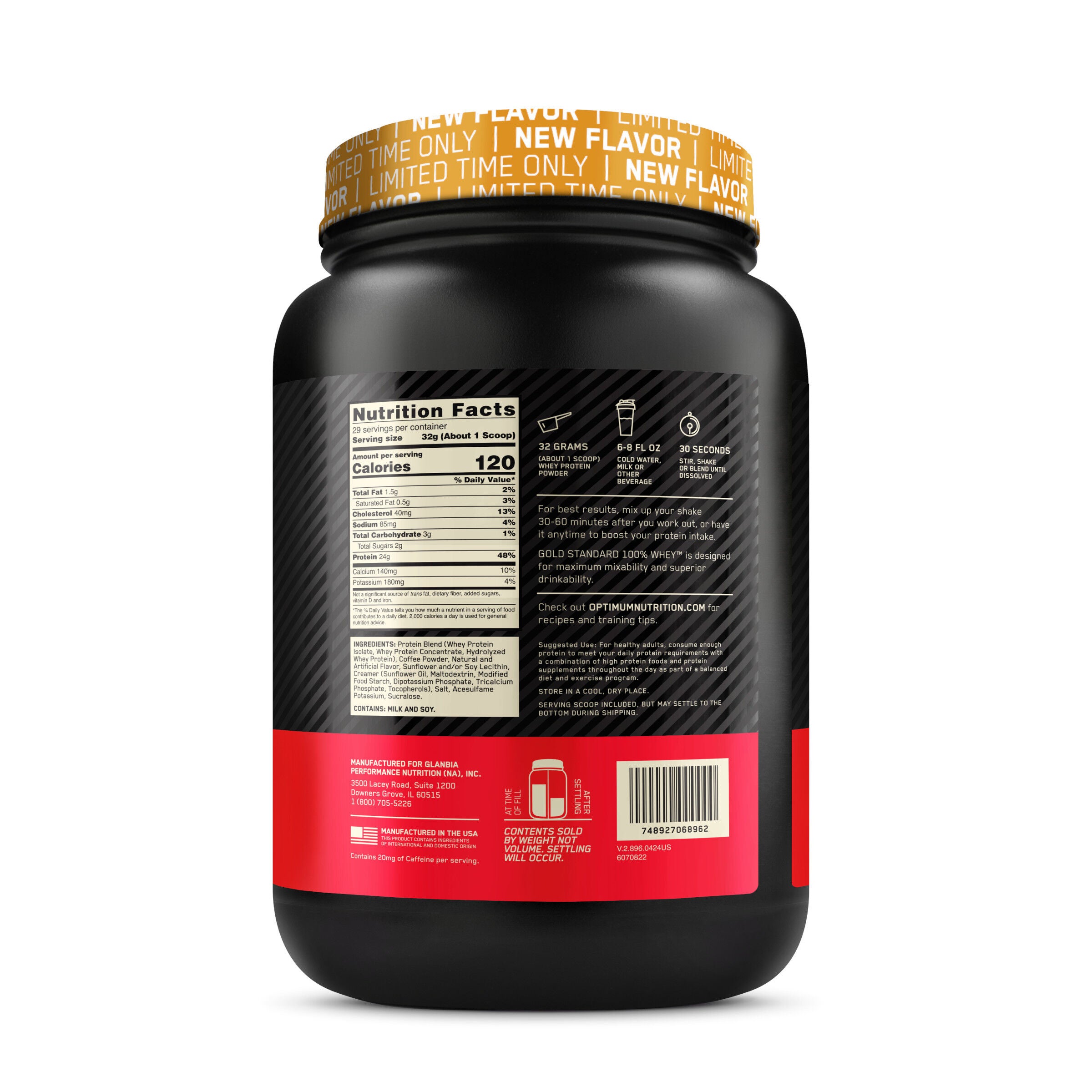 Optimum Nutrition - Gold Standard 100% Whey - Caramel Macchiato (29 Servings) | GNC
