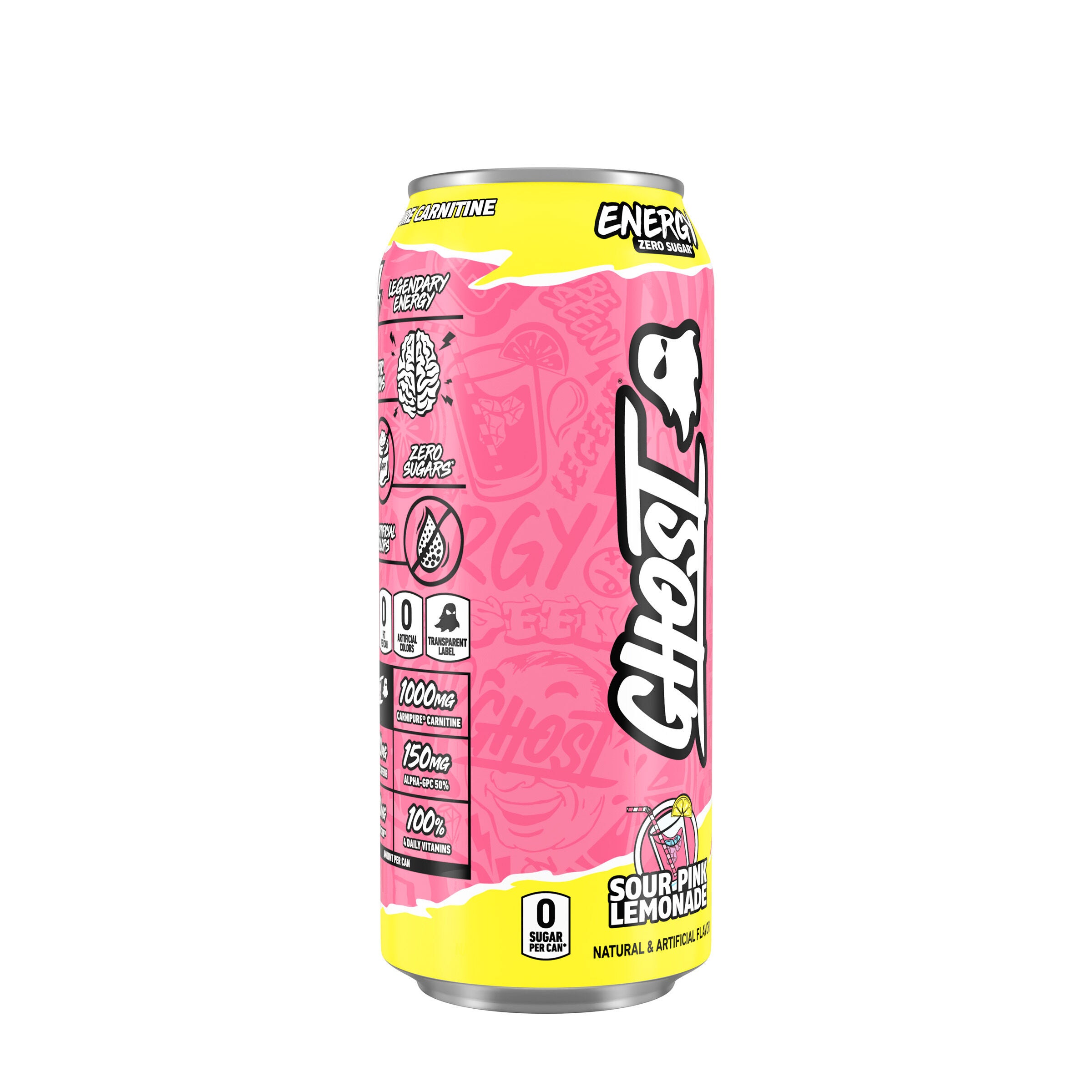 GHOST® - Energy Drink - Sour Pink Lemonade | GNC