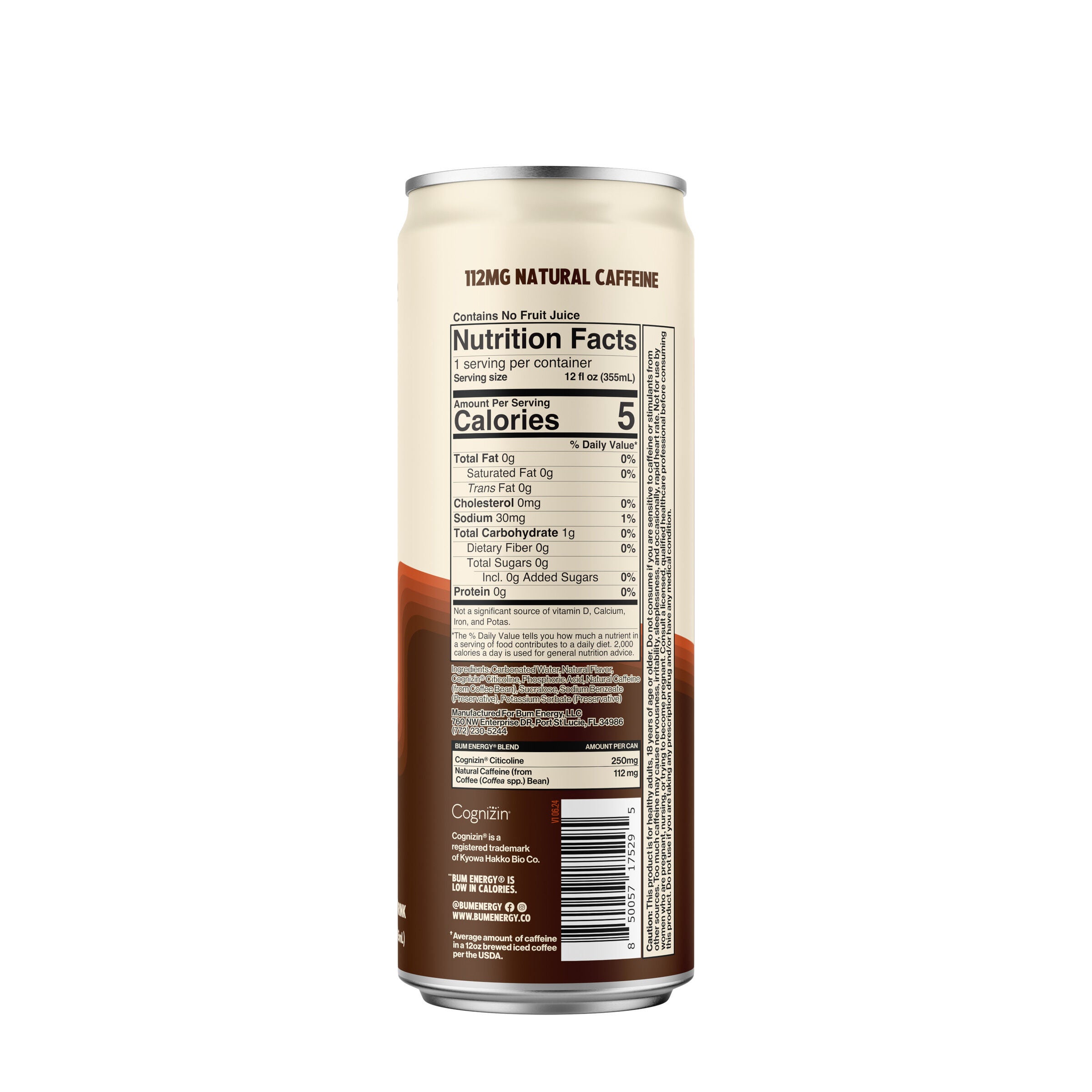 Bum Energy - Energy Drink - Root Beer - 12oz. (12 Cans) | GNC