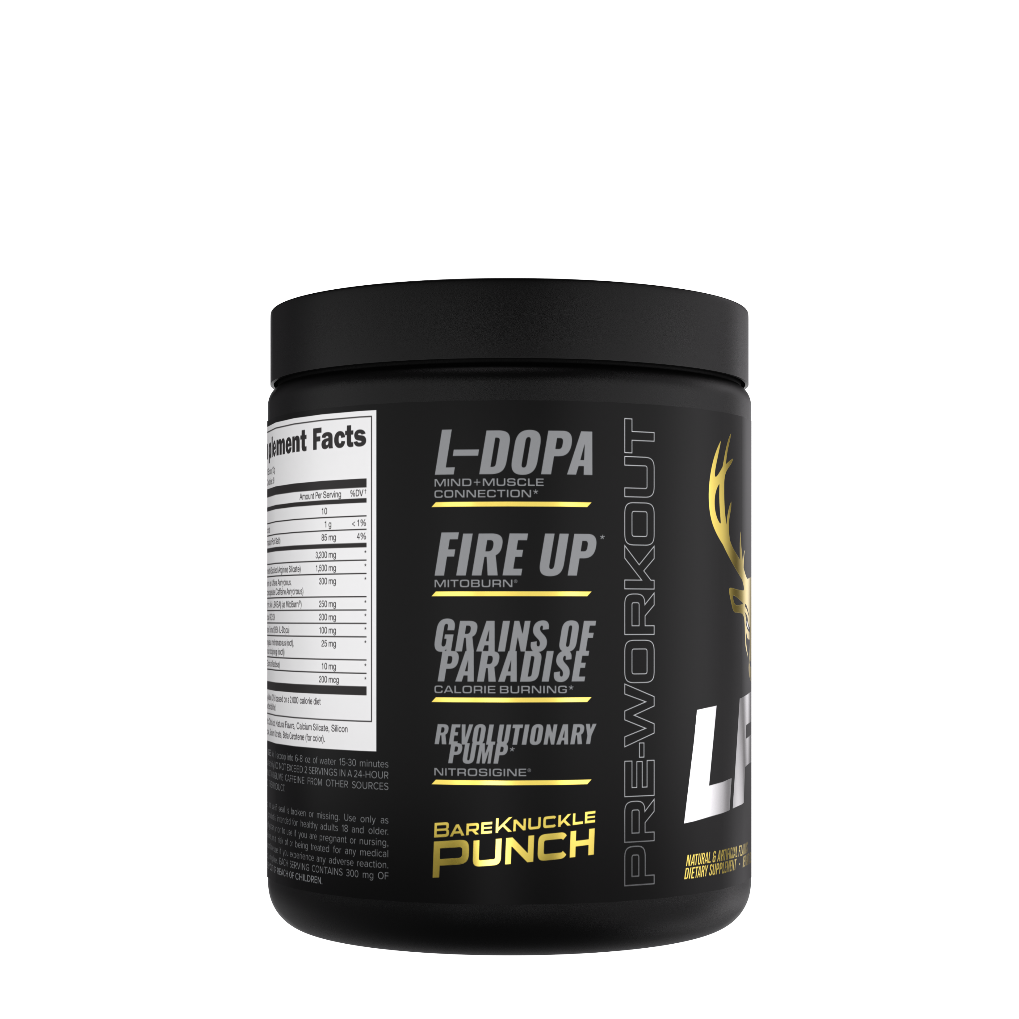 Bucked Up® - BKFC LFG Burn Pre-Workout - Bare Knuckle Punch (30 Servings) | GNC
