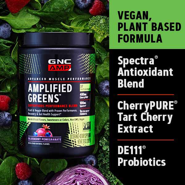 GNC AMP - Amplified Greens Superfood Performance Blend | GNC
