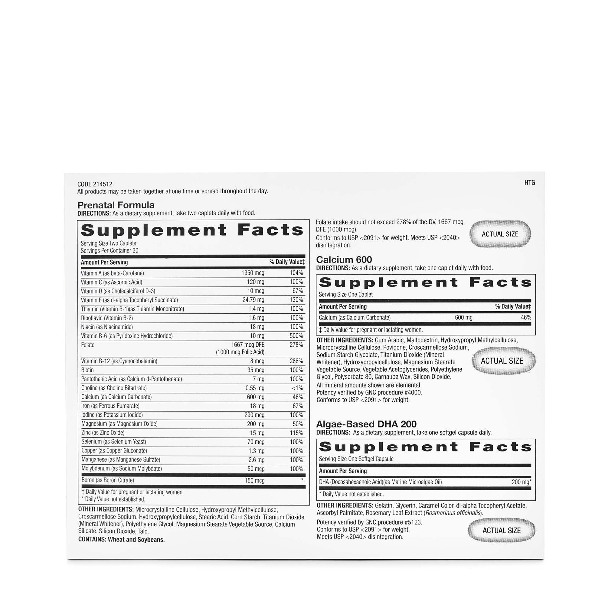 GNC Women's Prenatal Program 30 Day Supply | GNC