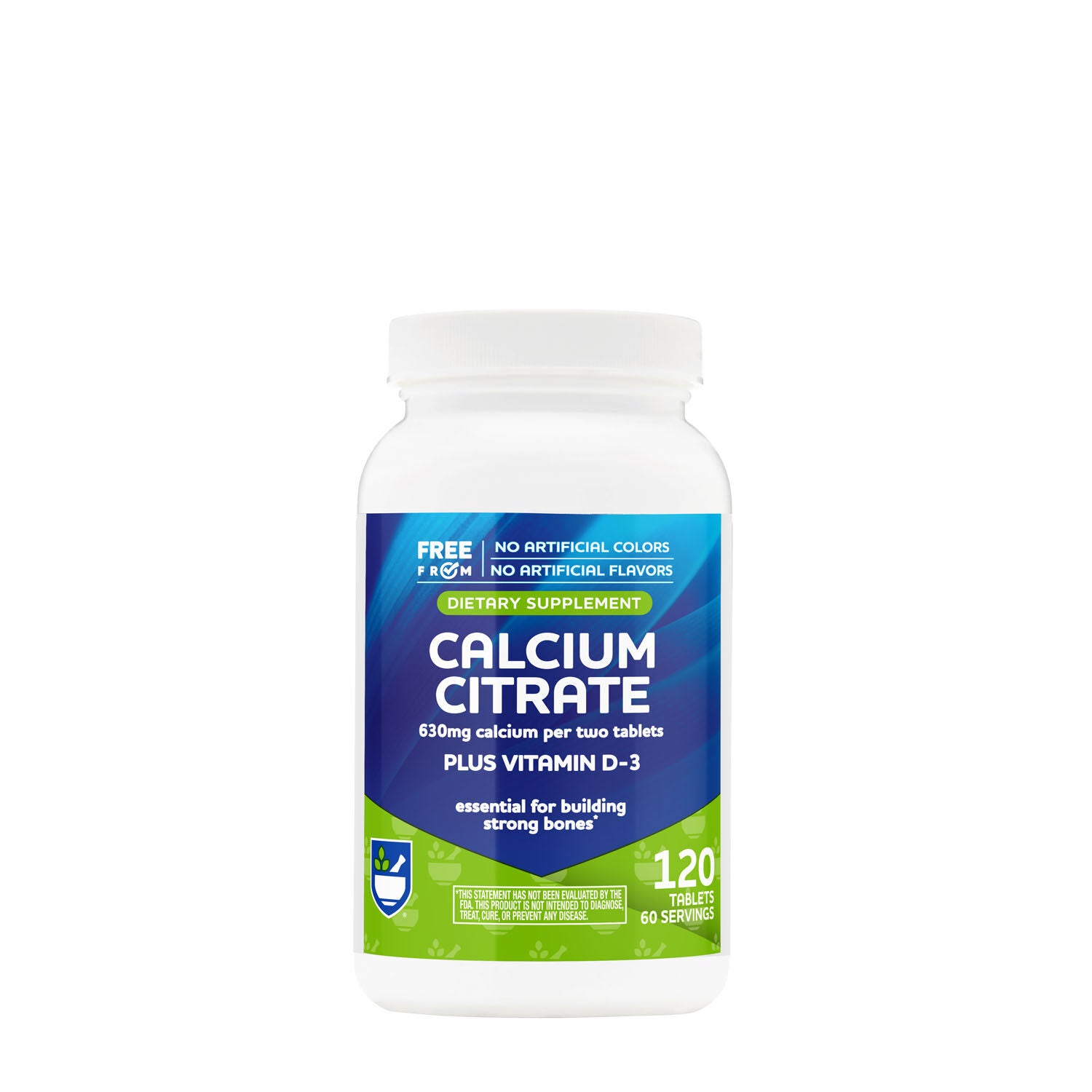 Calcium Citrate plus Vitamin D-3 - 120 Tablets | GNC