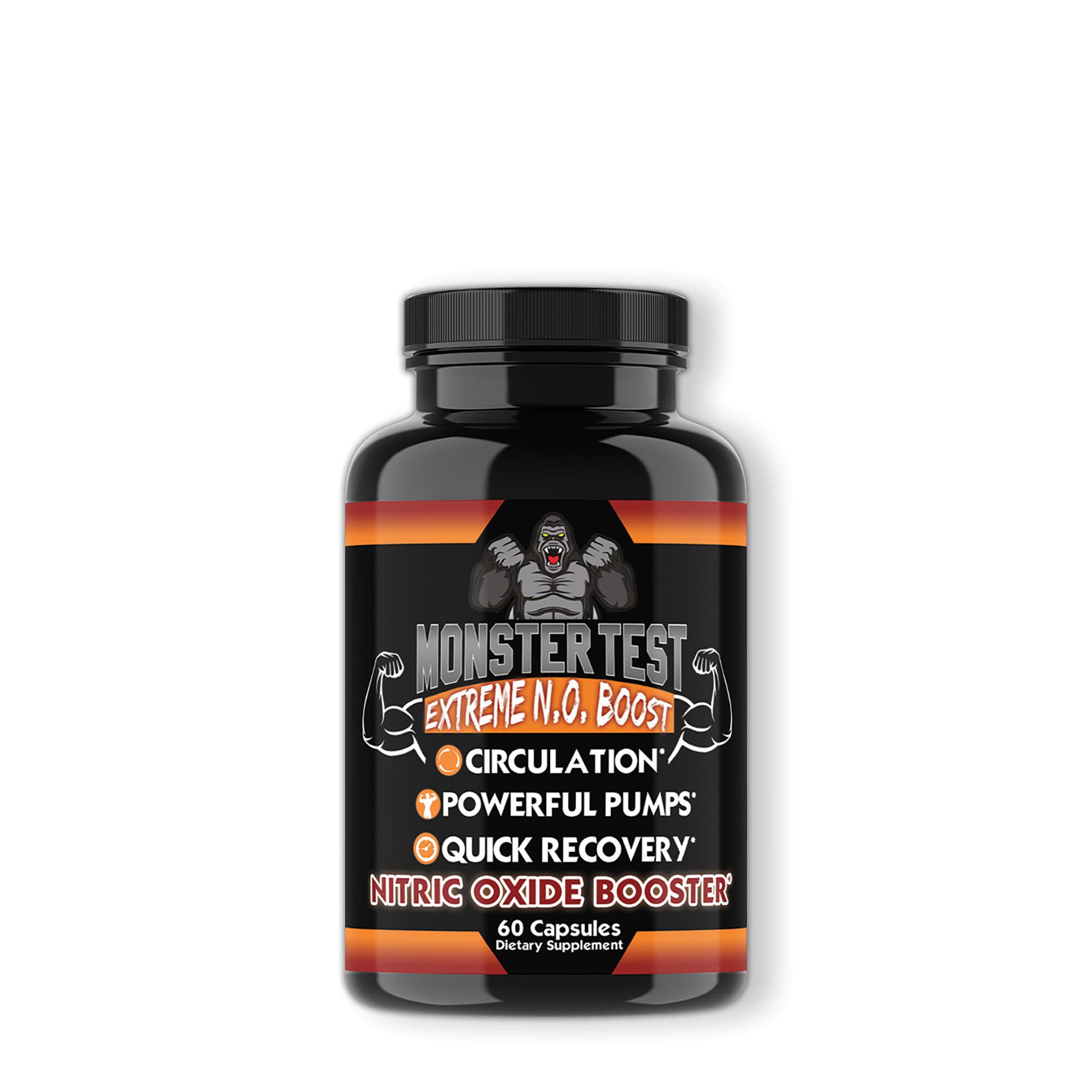 Angry Supplements™ Monster Test: Extreme N.O. Boost - 60 Capsules | GNC