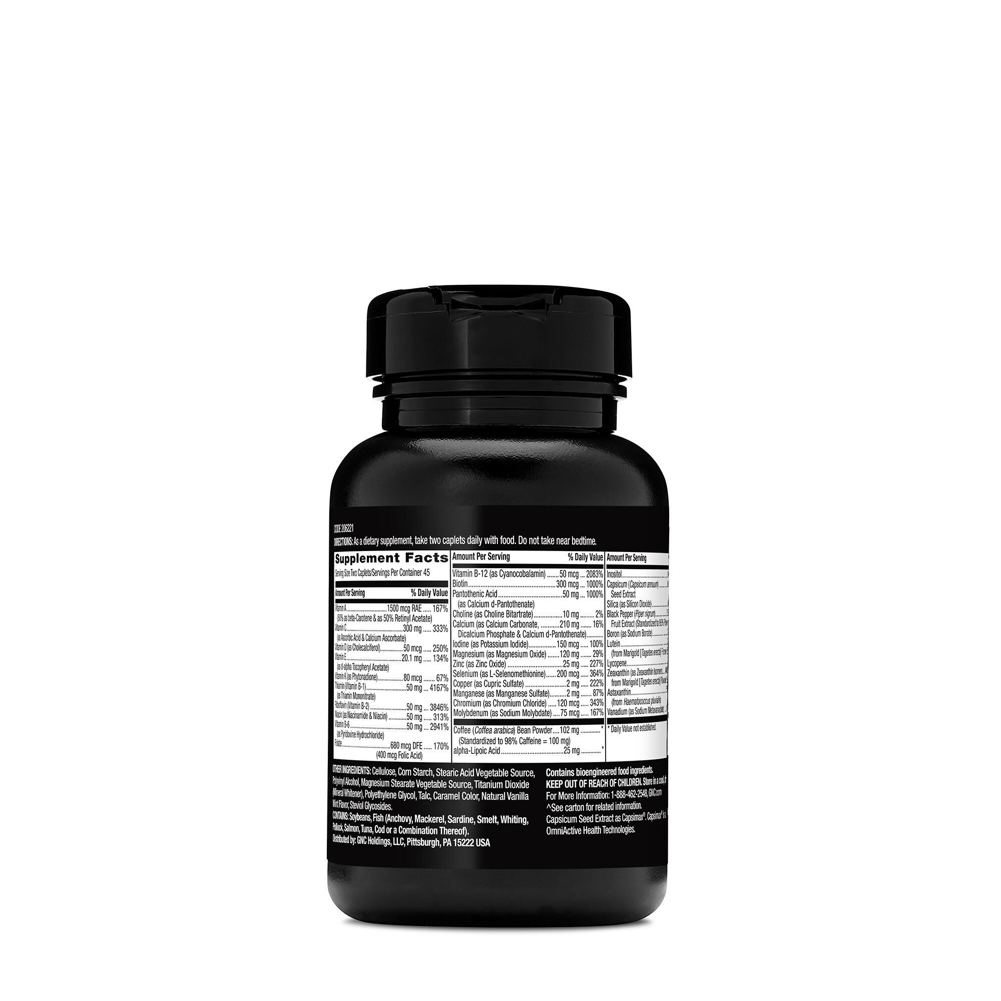 GNC Mega Men® - Energy & Metabolism Multivitamin - 90 Caplets (45 ...