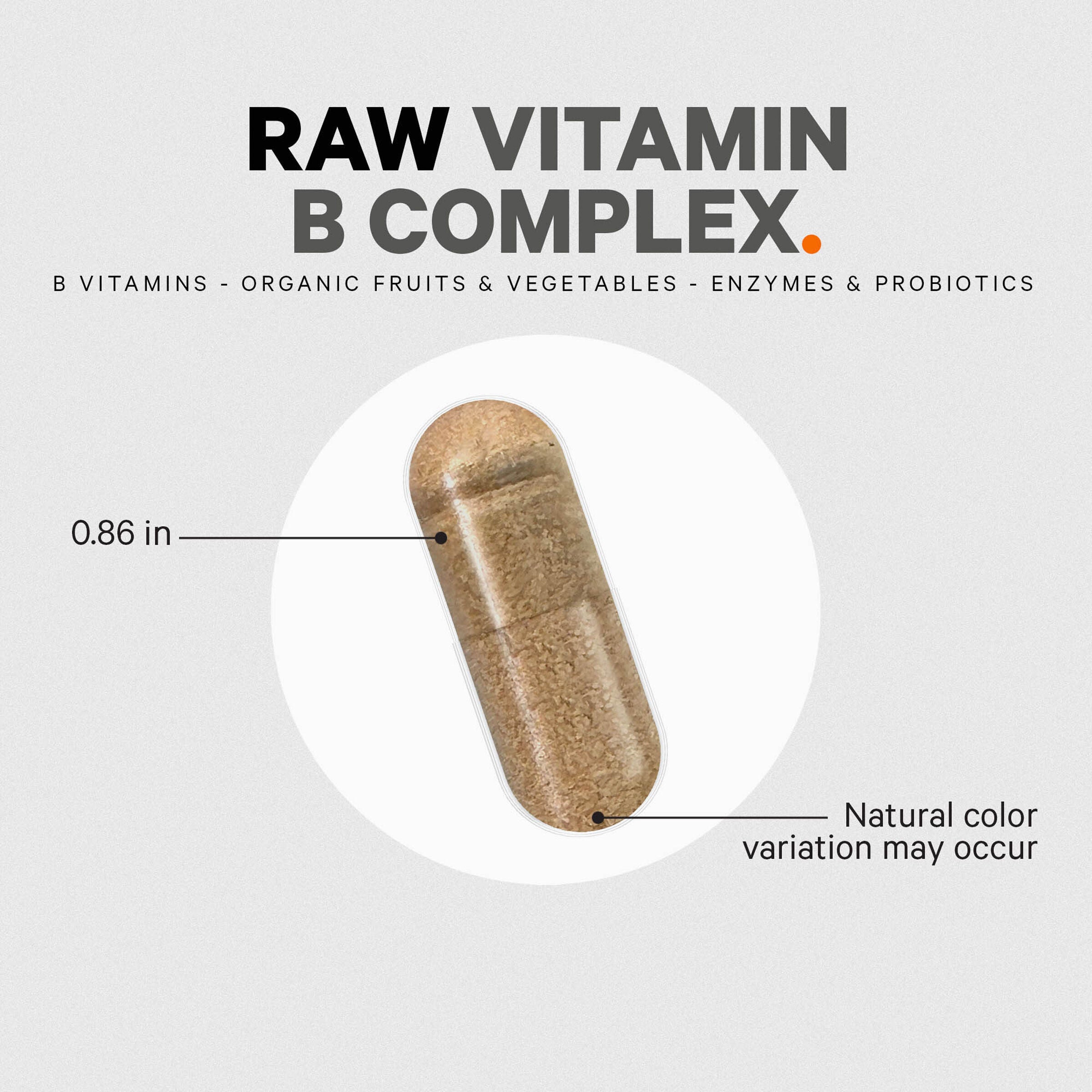 Codeage - Raw Vitamin B-Complex - 60 Vegetable Capsules (60 Servings) | GNC