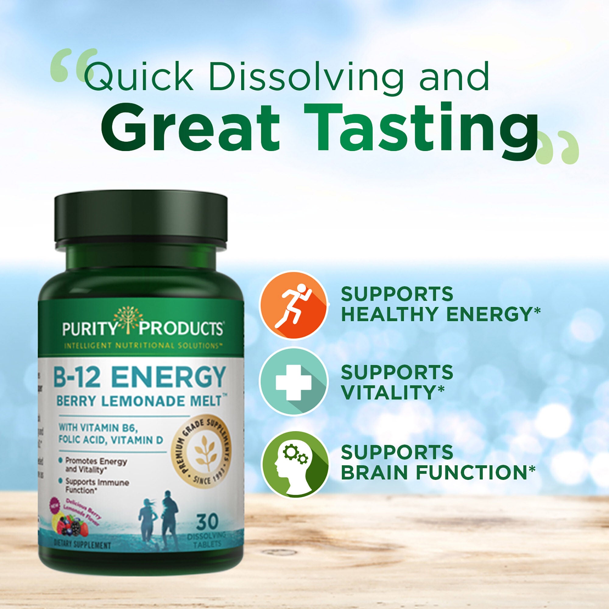 Purity Products® B-12 Energy Berry Lemonade Melt | GNC