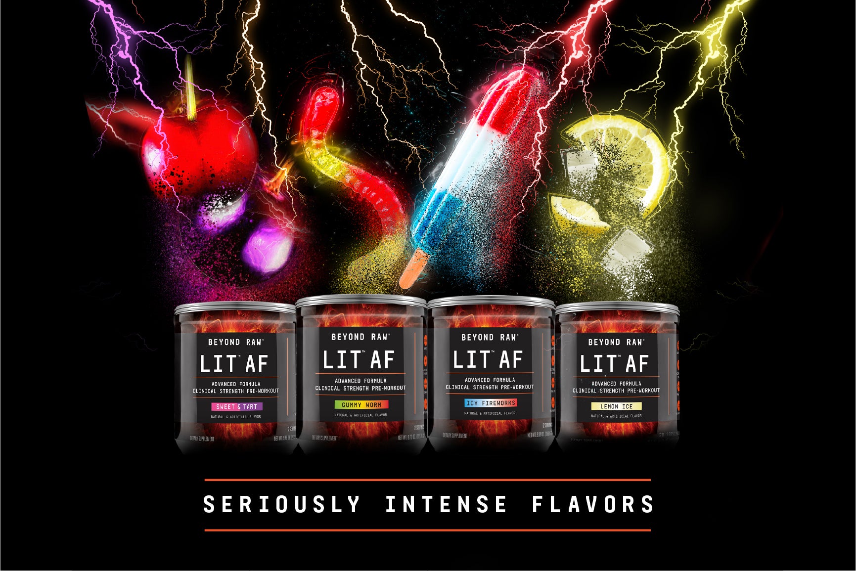 Beyond Raw LIT AF Pre Workout Powder 20 Servings | GNC