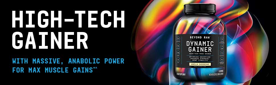 Beyond Raw® - Dynamic Gainer High-Tech Mass Gainer: Strawberry ...